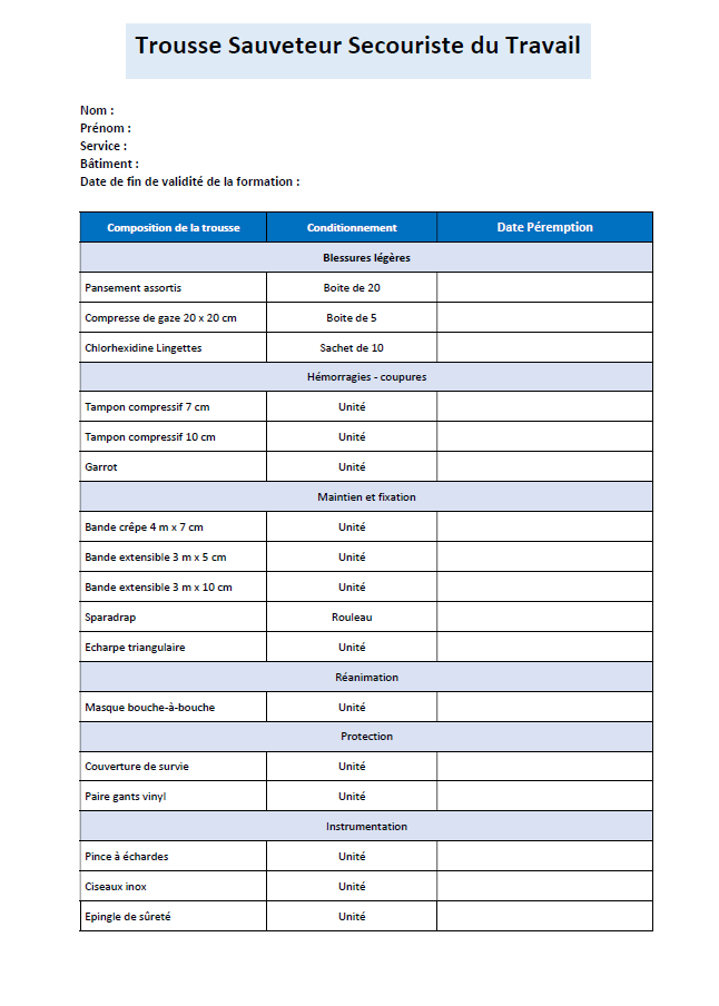 SST/Guide-files et Serre-files – Santé – Sécurité